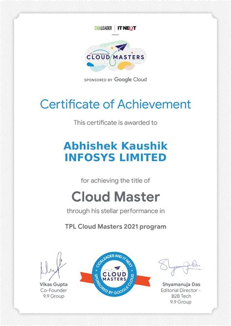 Abhishek Kaushik On Linkedin Collected Some Achivement On Cloud