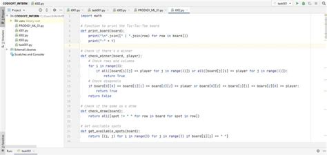 Bhuvaneshwari L On Linkedin Python Ai Tictactoe Codsoft Machinelearning Gamedevelopment