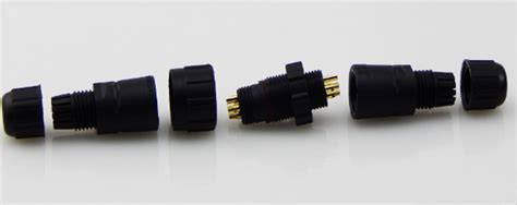 4 Pin Locking Cable Plug Socket Connector Butt Type M14 4 Ip68 15a
