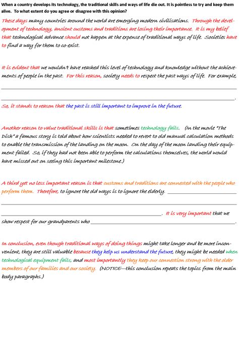 Ielts Writing Task Template Images