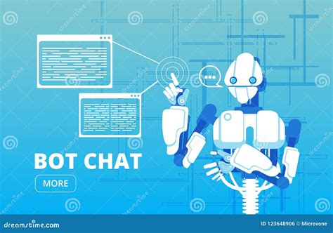 bot chat robot supporter chatbot virtual assistance business vector