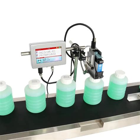 5 Inch Automatic Industrial Expiry Date Labeling Logo Coding Online Tij Inkjet Printer For