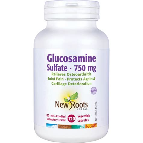 Glucosamine Sulfate 750 Mg By New Roots Herbal Joint Health Support