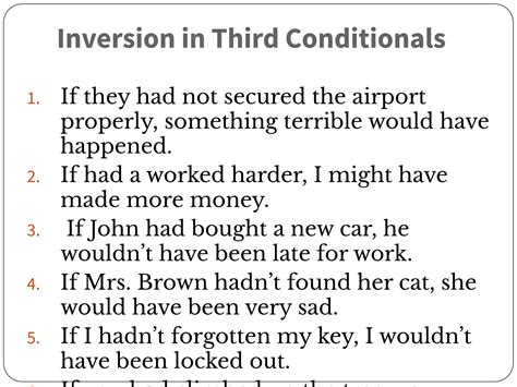 C 1 Level Inversion In Third Conditionalspdf