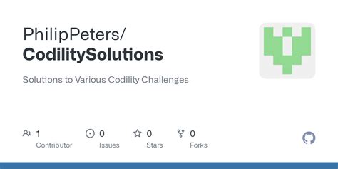 GitHub PhilipPeters CodilitySolutions Solutions To Various Codility Challenges