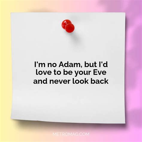 Updated 495 Playful And Funny Adam And Eve Pick Up Lines Metromag