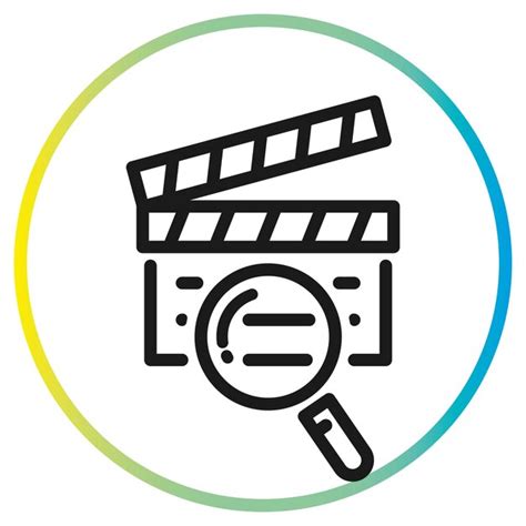 Premium Vector Clapper Board With A Magnifier