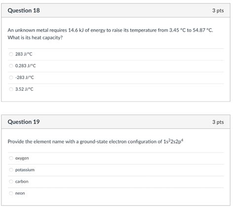 Solved Question 16 3 Pts Use The Equations To Answer The Chegg Com