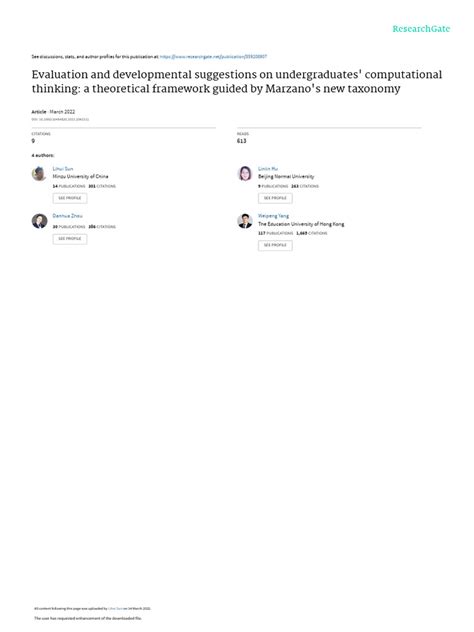 Evaluation And Developmental Suggestions On Undergraduates