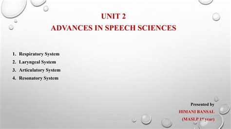 Speech Sciences Maslp Pptx Speech Sciences Maslp Pptx