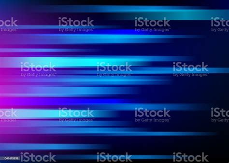 추상 파란색 배경 빛 가로 라인입니다 스피드 모션 디자인입니다 동적 스포츠 텍스처입니다 기술 스트림 벡터 일러스트 레이 션 배경 주제에 대한 스톡 벡터 아트 및 기타 이미지