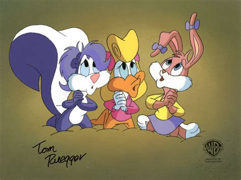 Tiny Toons Adventures Original Cel Shirleyfifibabs Easter Special Signed Ebay