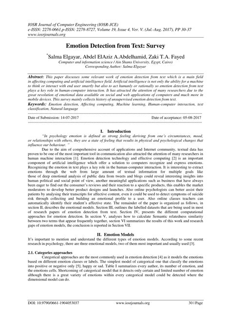 Pdf Emotion Detection From Text Survey