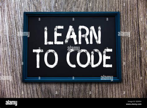 Handwriting Text Learn To Code Concept Meaning Learn To Write Software