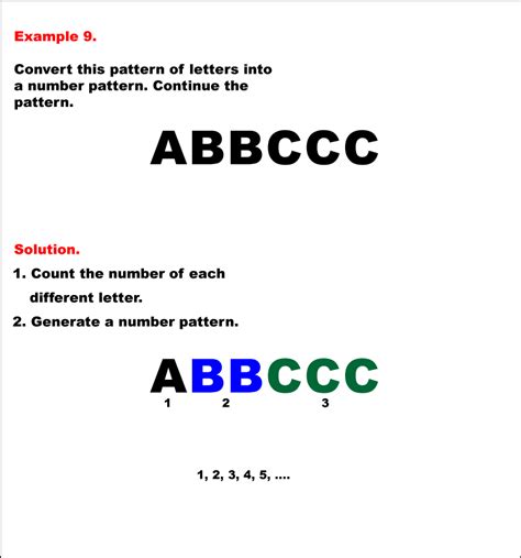 Math Example Number Patterns Modeling Number Patterns Example 9