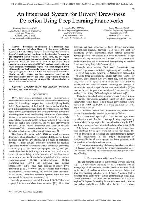 Pdf An Integrated System For Drivers Drowsiness Detection Using Deep