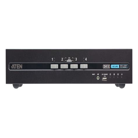 4 Port USB DVI Dual Display Secure KVM Switch With CAC PSD PP V4 0 Compliant