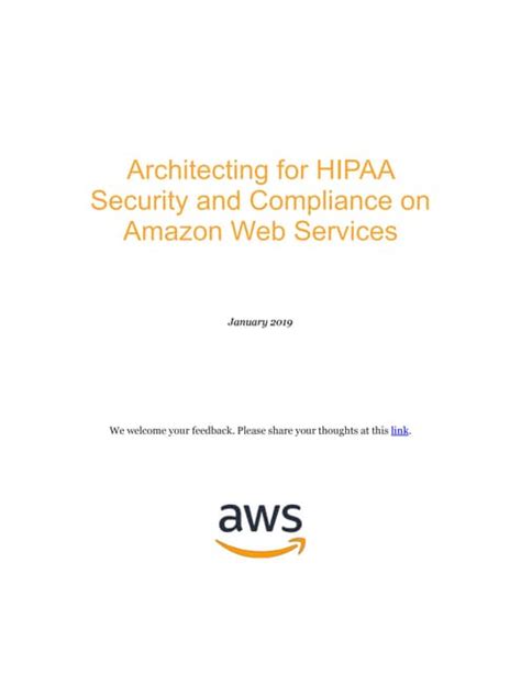 Aws Hipaa Compliancewhitepaper Pdf
