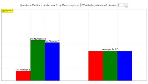 Average Of Three Numbers Quiz Javascript Simulation Applet Html5 Zonebahama