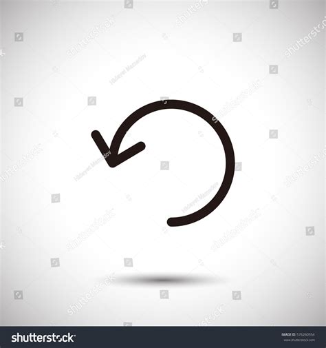 Anti Clockwise Rotating Arrow Icon Counter Stock Vector Royalty Free 576260554 Shutterstock