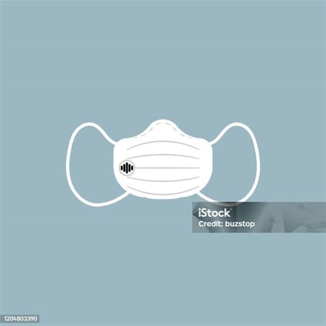 백색 보호 얼굴 마스크 전염병 전염병 확산 질병 세균 개념 건강 관리 대기 오염 질병 증상 평면 기호 기호 아이콘 N95 페이스 마스크에 대한 스톡 벡터 아트 및 기타