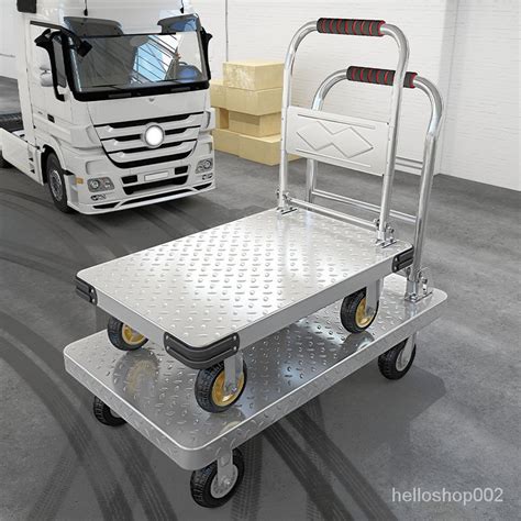 可開發票 平闆車 靜音折疊手推車 小推車 搬運車 拖車 貨車拉貨車 傢用輕便四輪便攜 手推車 拉貨車 折疊推車 平闆推車 蝦皮購物