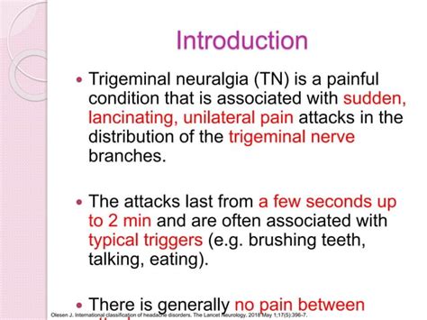 Acute Exacerbation Of Trigeminal Neuralgia Pptx