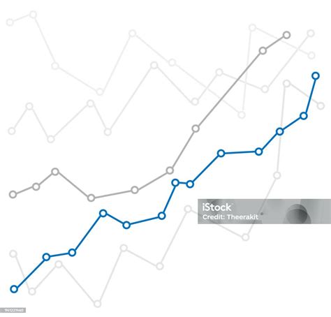 흰색 바탕에 추상 Infographic 차트입니다 최대 차트입니다 비즈니스 차트 주식 시장의 상승 경향 선 그래프입니다 플랫 스타일입니다 주식 그래프 기호입니다 막대
