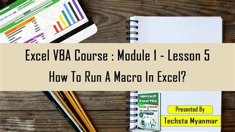 How To Run A Macro In Excel Module 1 Lesson 5 YouTube