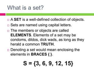 Sets Part I The Basics PPTX