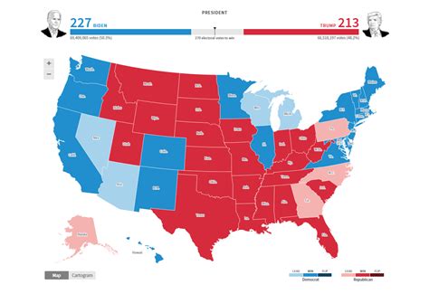 20 Electoral Maps Visualizing 2020 U S Presidential Election Results — Dataviz Weekly Special