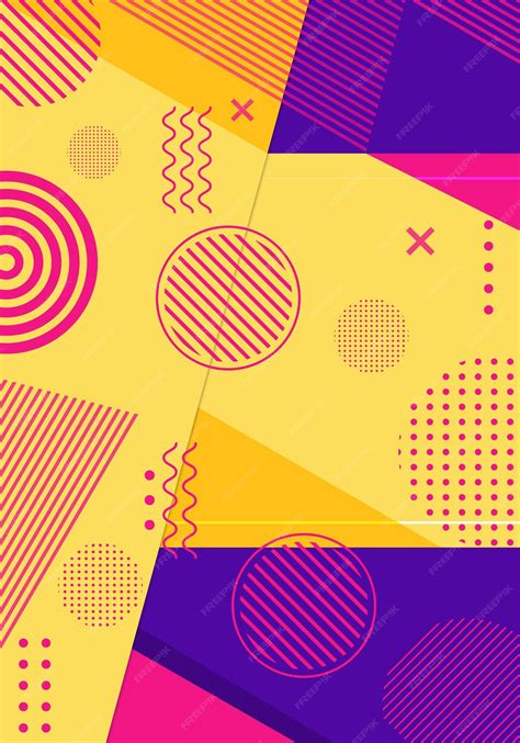 Premium Vector Dynamic Colorful Abstract Geometric Shapes Background