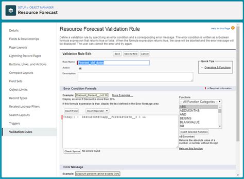 Validation Rules Resource Hero