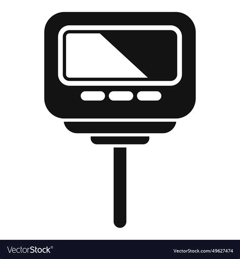 Digital Ph Meter Icon Simple Test Kit Royalty Free Vector