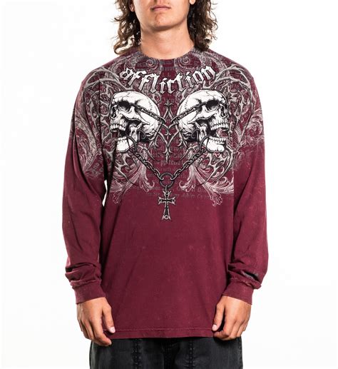 Collapse Ls Tee Affliction Clothing
