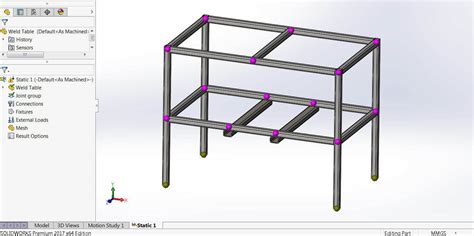 Solidworks Simulation Beam Joints Workflow Updated For 2017