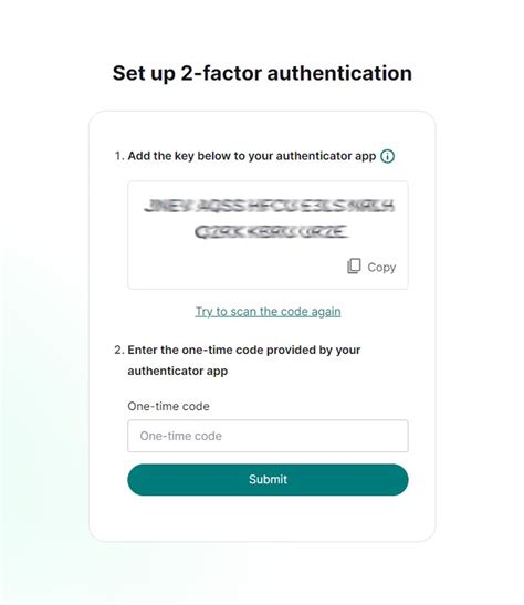 2FA Unable To Scan The Code