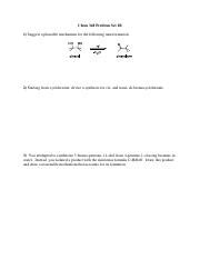 Organic Chemistry Problem Set Mechanisms Synthesis Examples Course Hero