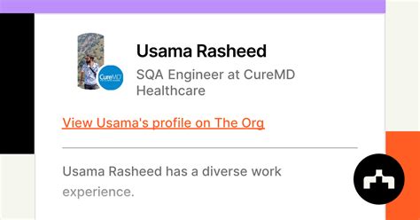 usama rasheed sqa engineer at curemd healthcare the org