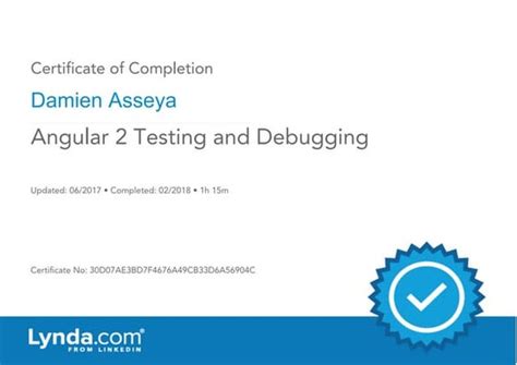 Javascript And Ajax Certificate Of Completion Ppt