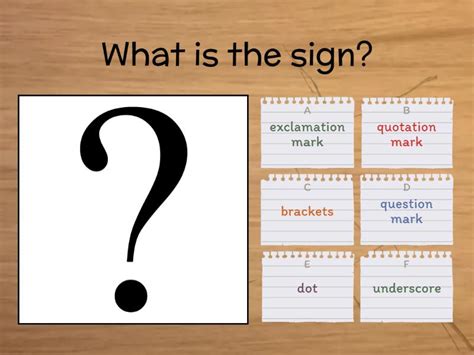 Punctuation Marks Quiz
