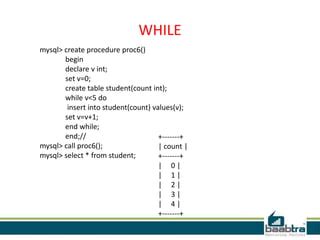 Stored Procedure With Cursor PPTX Databases Computer Software And Applications
