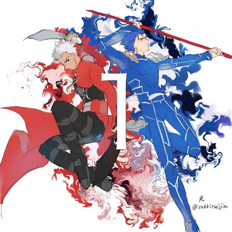 Cu Chulainn Archer And Cu Chulainn Fate And 1 More Drawn By