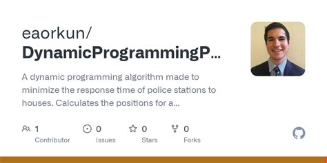 Github Eaorkundynamicprogrammingpolicestations A Dynamic