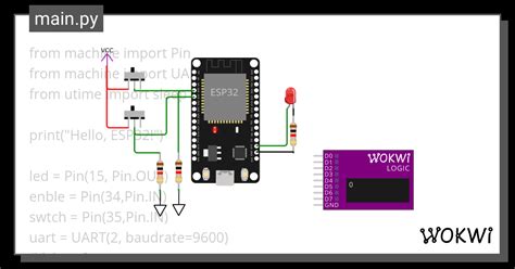 MicroPython Double Switch Wokwi ESP32 STM32 Arduino Simulator
