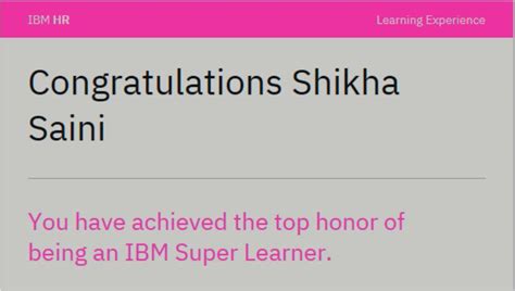 Shikha Saini On Linkedin Ibm Continuouslearning Ibm 21 Comments