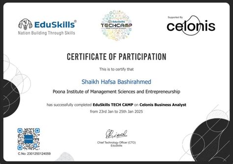 Certification Techcamp Processmining Hafsa Shaikh