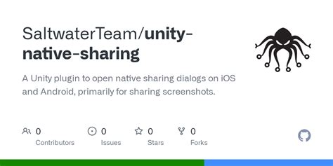 Github Saltwaterteam Unity Native Sharing A Unity Plugin To Open Native Sharing Dialogs On