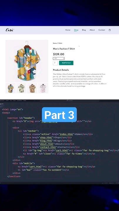Html Css Javascript Ecommerce Website Reels Coding Programming Youtube
