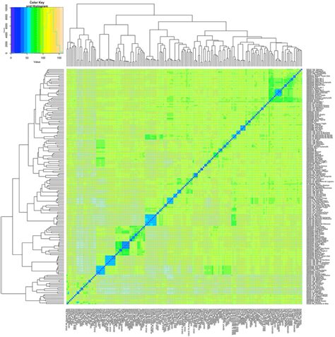 heatmap based on genotypic pairwise euclidean distances download